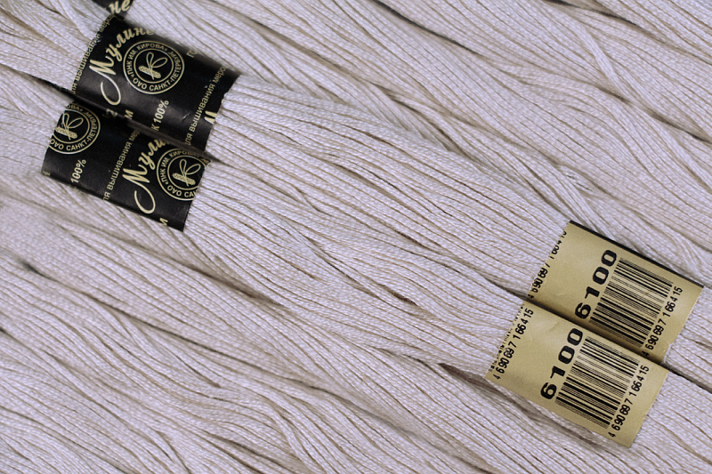 💲👉Купить Нитки Мулине Хлопок ПНК им. Кирова 6100, 8 м. (по 1 шт) в ...